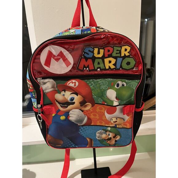 Nintendo | Bags | Super Mario Nintendo Backpack Book Bag Yoshi Luigi ...